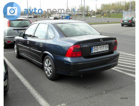SO 1111H, Opel Vectra (Sosnowiec City) License plates of Poland