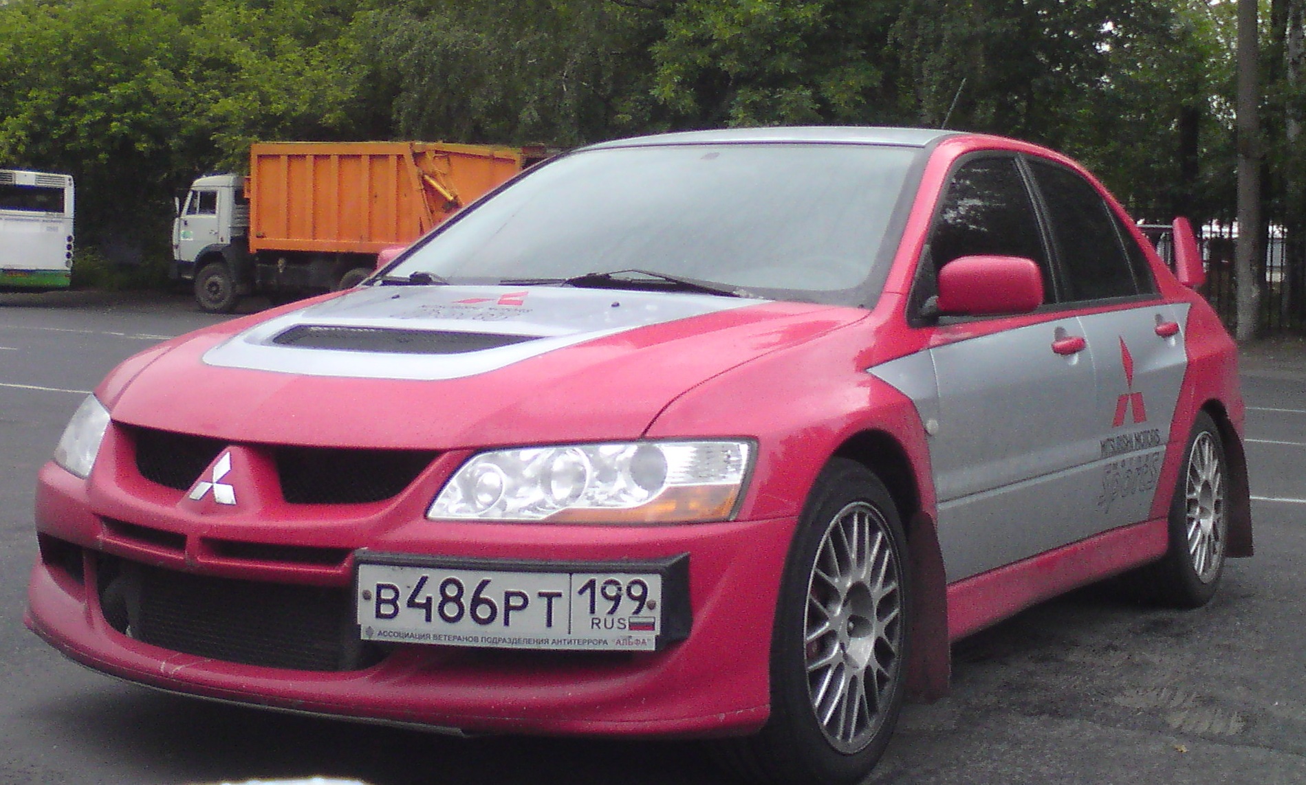 "в 486 рт 199" photos Mitsubishi Lancer Evolution. Russia