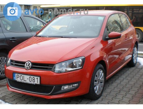 POL-081, Volkswagen Polo , license plates of Hungary