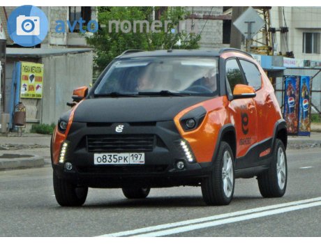 о835рк197, Yo-auto Ё-мобиль (Moscow City) License plate Russia