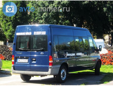 MLE-590, Ford Transit , license plates of Hungary