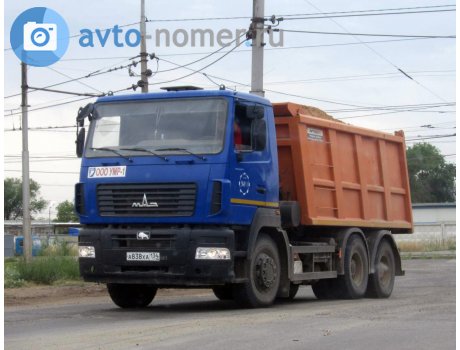 а838ха134, MAZ 6501 (Volgograd Oblast) License plate Russia