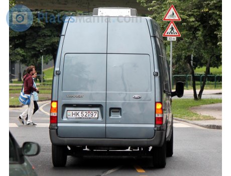 HK 52-97, Ford Transit , license plates of Hungary