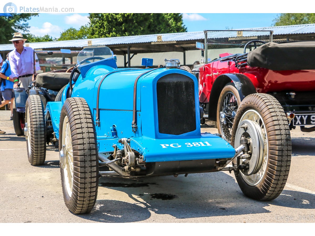 PG 3811, Riley (Surrey) License plate of the United Kingdom